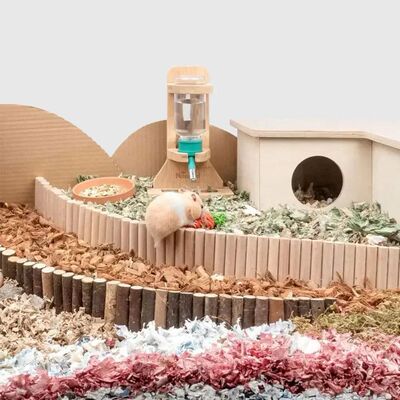 Natural Wood Hamster Parrot Ladder Toy Hamster Climbing