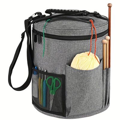 Knitting Tool Storage Bag Yarn Crochet Organizer Tote Bag