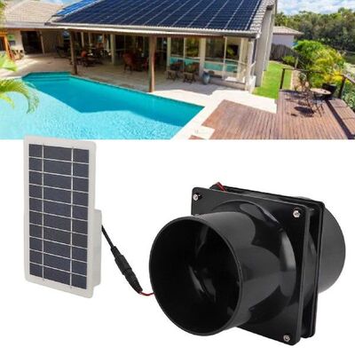 Solar Fan Ventilator ABS 10W Solar Panel Powered Fan 12V