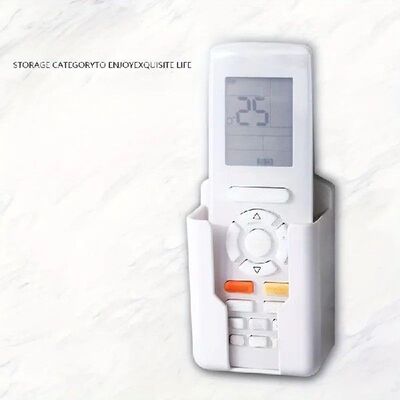 1pc Wall Mounted Remote Control Holder Organizer Air