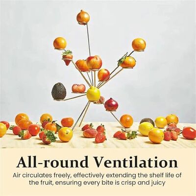 Industrial Tools Exploding Fruit Bowl: Artistic Floating