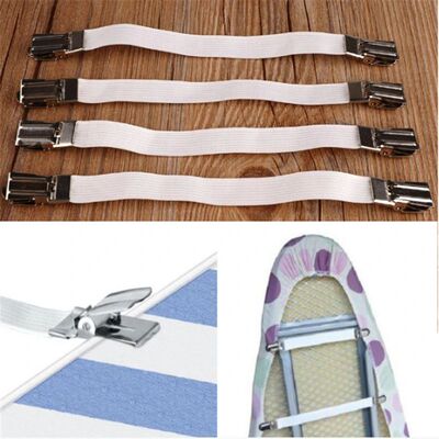 4Pcs Ironing Board Cover Table Cloths Buckle Holder Sofa