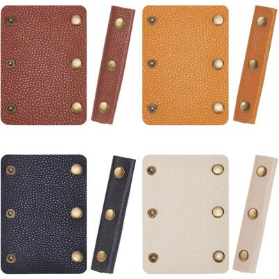 8Pcs 4 Colors Handbag Handle Leather Wrap Covers Luggage
