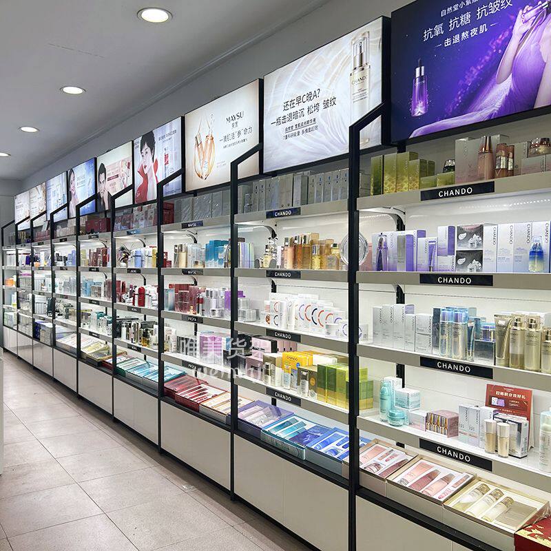 护肤护肤品美容院展示柜店陈列化妆品货柜产品唯美美妆店柜子货架