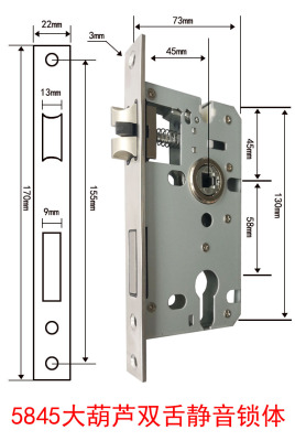 不锈钢大葫芦室内门锁