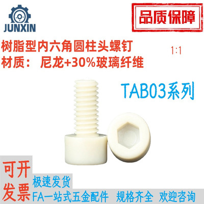 树脂内六角螺丝TAB03-M3M4M5M6M8