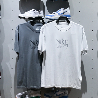 Nike耐克男装2025夏季款运动休闲篮球印花短袖T恤 HJ3432-121-065