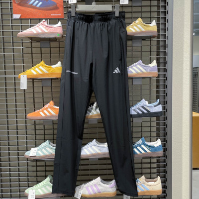 Adidas阿迪达斯男裤2025秋款运动休闲透气速干直筒宽松长裤JM5441