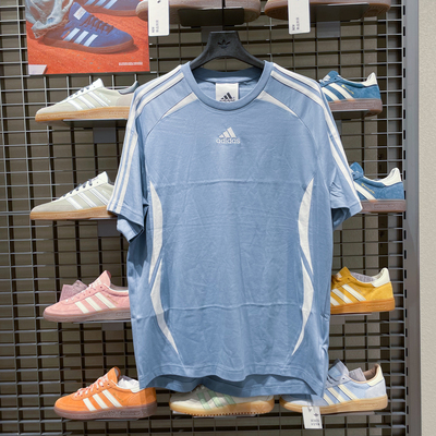Adidas/阿迪达斯三叶草男装2025秋新款运动休闲运动短袖T恤KE0144