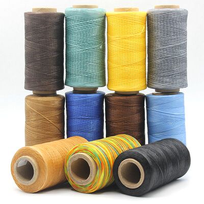 手工编织手链150D扁蜡线马克线小牛皮手缝皮革沙发缝制修鞋补鞋线