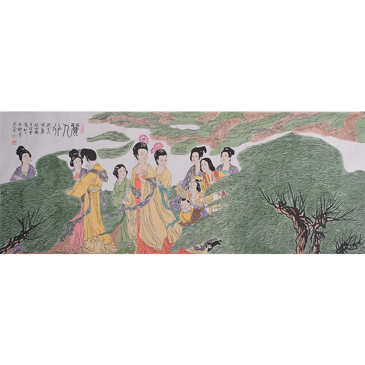 范曾画丽人行,人物画,画家_大山谷图库