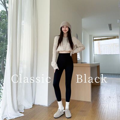 佐丹伊88022羊毛椰椰裤牛奶绒女打底裤初冬