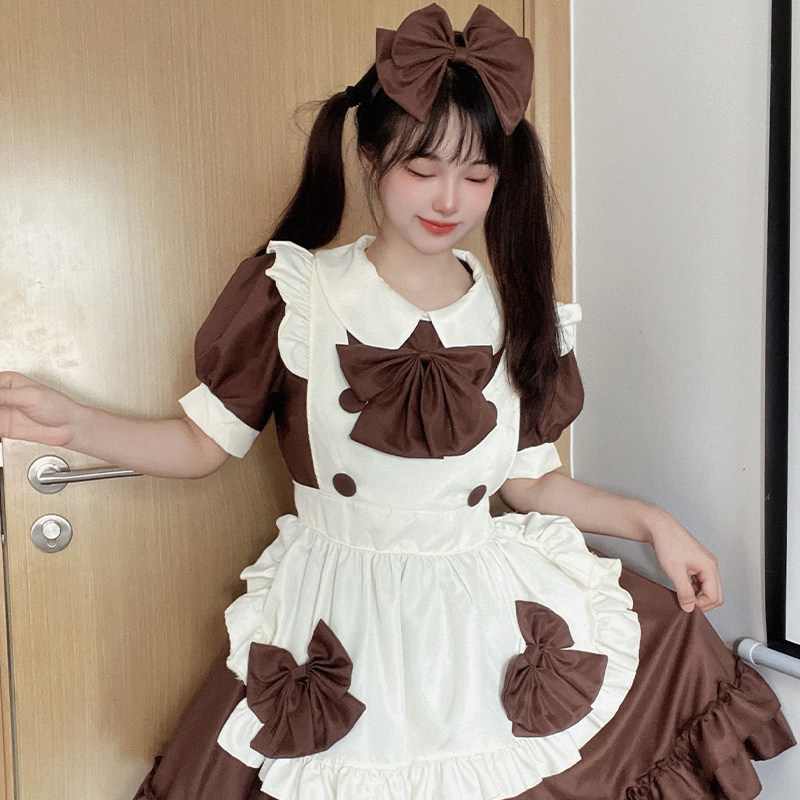 巧克力女仆 Lolita洋装洛丽塔萝莉连衣裙女佣服软妹咖啡厅女仆装