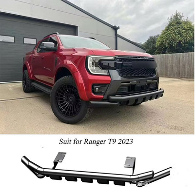 适用12-24年福特RANGER raptor撼路者皮卡改装加厚前杠竞技防撞杠