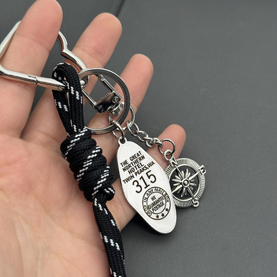 钥匙扣美剧双峰复古金属挂件