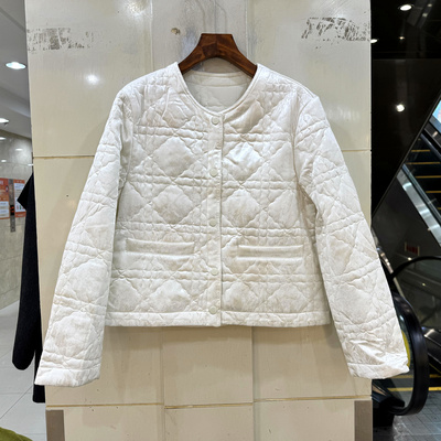 80832菱形花人丝棉衣短外套