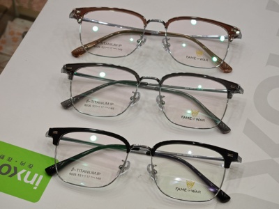 B钛合金6026超轻方框眉毛架全框眼镜架男女通用休闲商务可配度数