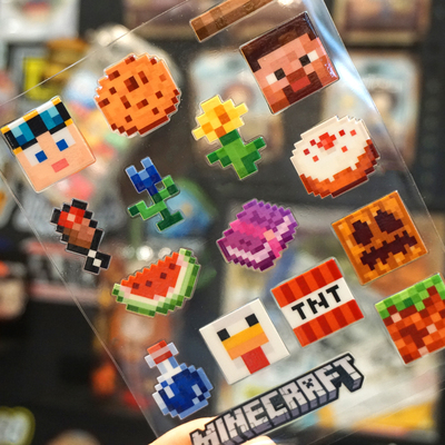 minecraft我的世界MC物品道具方块像素世界转印贴防水防晒水晶标