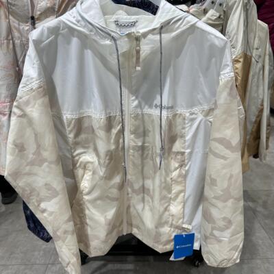 户外女装连帽印花防晒皮肤衣