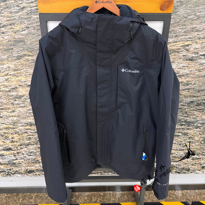 哥伦比亚男款防风抓绒冲锋衣