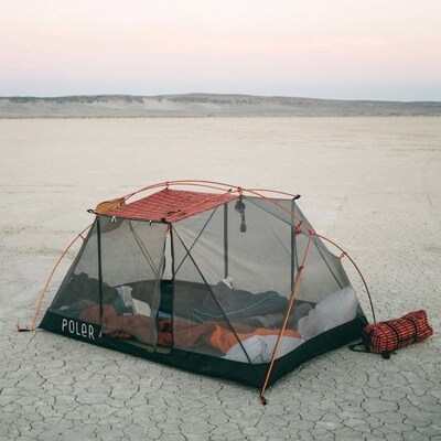 日本Poler 户外露营双人/单人帐 双层登山便携迷彩帐篷