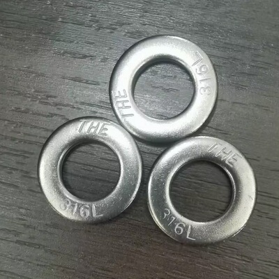 东明316L不锈钢平垫A4L平垫圈华司M5M6M8M10-M24DIN125A
