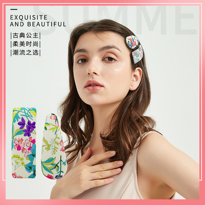 欧美liberty雏菊玫瑰碎花发夹