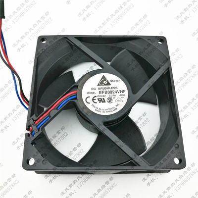 EFB0924VHF 原装台达DELTA DC24V 0.27A -ROO 9232 3线变频器风扇