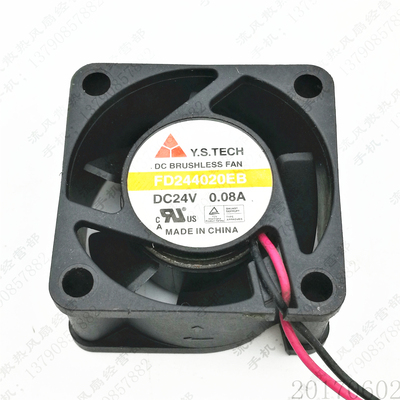 原装元山 FD244020EB 24V 0.08A 4CM 4020 24V变频器静音散热风扇