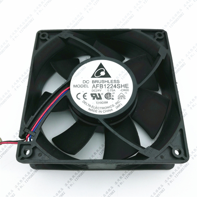 原装台达 AFB1224SHE 12038 24V 0.75A 12CM 大风量 变频器风扇