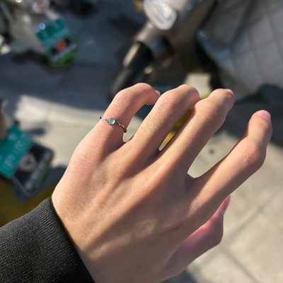 翡月戒指日进斗银小灵蛇日进斗金戒指尾戒活口可调节