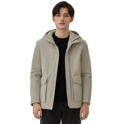 ziozia时尚都市连帽保暖羽绒服