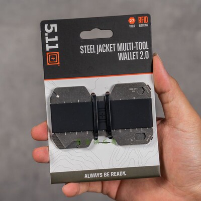 5.11 多功能工具56403钱包 2.0 Steel Jacket Multitool Wallet