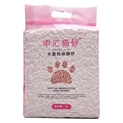 申汇水蜜桃6包*6l除臭豆腐猫砂