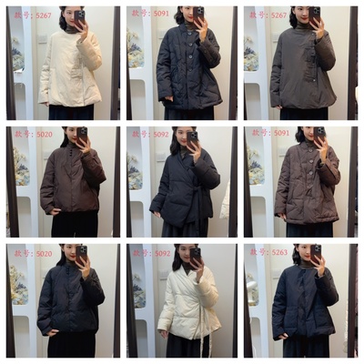 【赢利】冬季新款圆领休闲百搭短款女士羽绒服