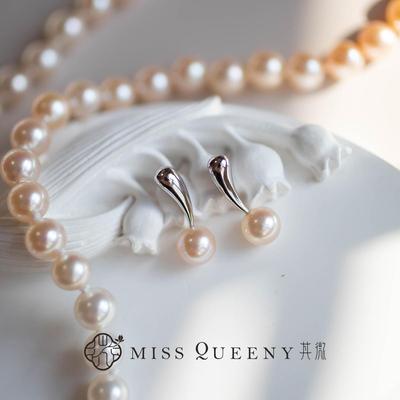 气质简约纯银珍珠耳钉