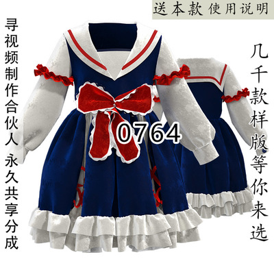 儿童LOLITA丝绒秋冬女童裙