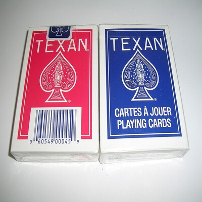 美國原裝進口 TEXAN 撲克牌 #45-R- 黑標 花切收藏 撲克牌