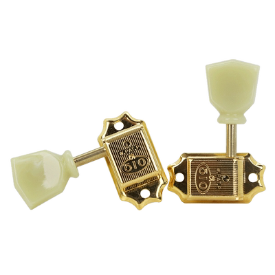 510复古方形半开放仿玉石琴钮