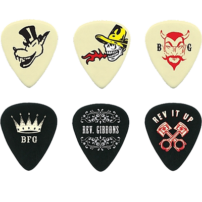 美产邓禄普 Dunlop Rev Willy's 铁盒装拨片电木民谣吉他通用弹片