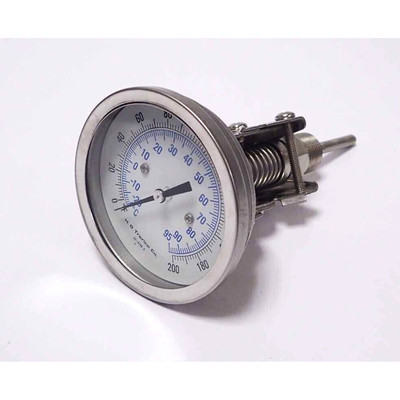 H.O. TRERICE 52-2796 1 REAR CONNECT BIMETAL THERMOMETER 0-20