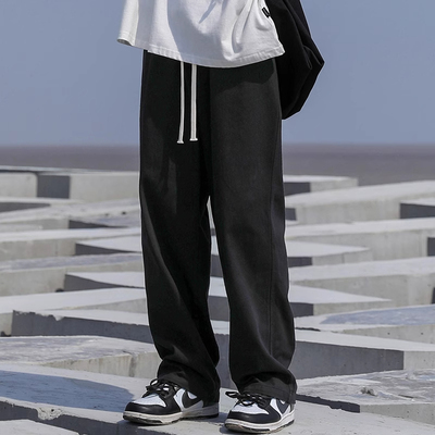 VIISHOW复古日系cityboy直筒裤子男生新款春秋潮流百搭宽松阔腿裤