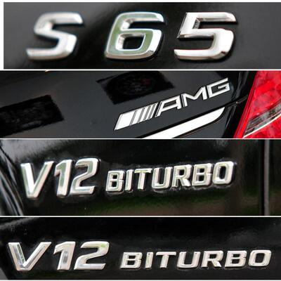 奔驰S65AMG车标字标尾标后标