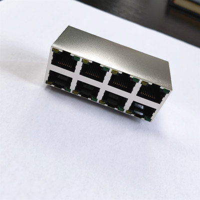 RJ45圆针插座电口连接器