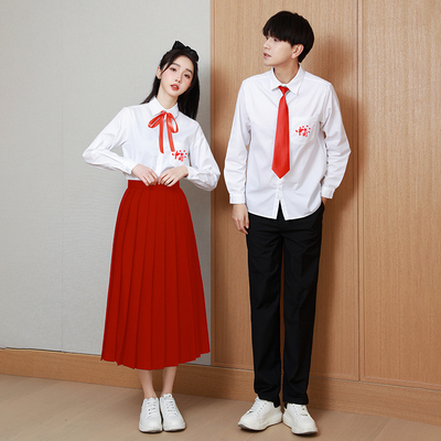 班服中学生诗歌朗诵合唱比赛演出服初中高中生运动会元旦红歌表演