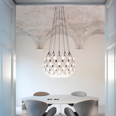 意大利进口Luceplan Titania简约长条餐厅餐桌飞船书房设计师吊灯