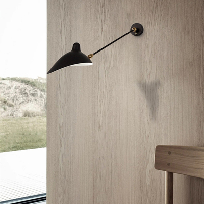 法国原装进口Serge Mouille现代简约客厅卧室床头轻奢阅读壁灯