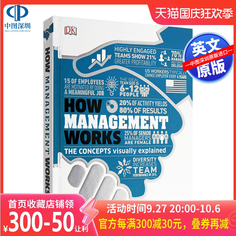 英文原版 DK管理是如何运作的 How Management Works视觉图解百科儿童英语科普读物_虎窝淘