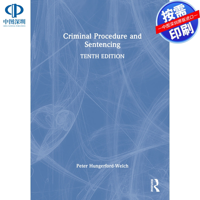 预售【按需印刷】英文原版 刑事程序与量刑 Criminal Procedure and Sentencing 原装进口正版书籍