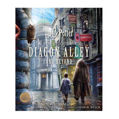现货英文原版 哈利波特对角巷立体书 精装 冒险电影故事周边书Harry Potter A Pop-Up Guide to Diagon Alley and Beyond JK罗琳